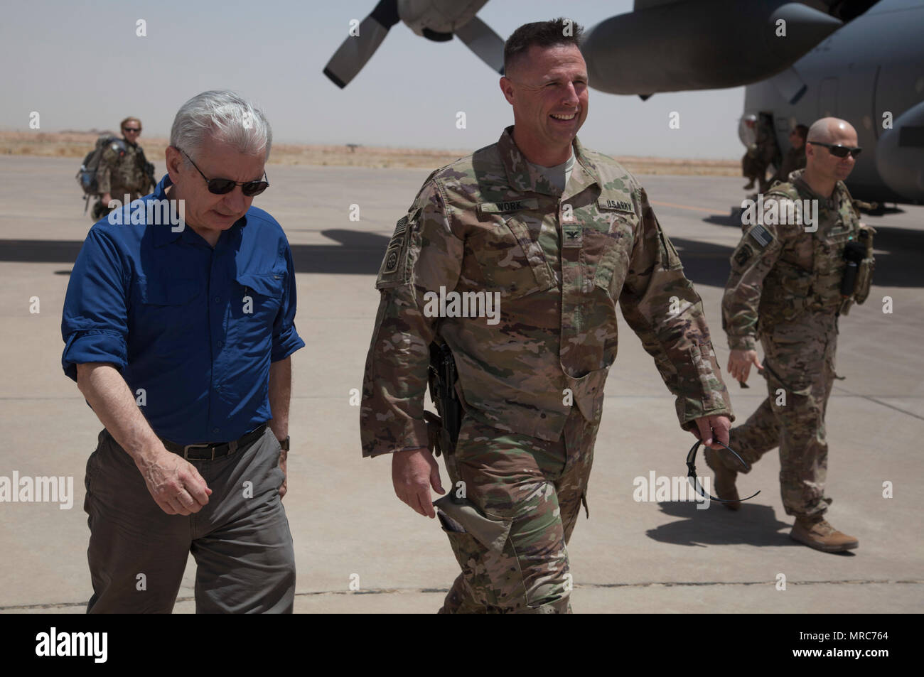 U.S. Army Col. Pat Work, deployed in support of Combined Joint Task ...