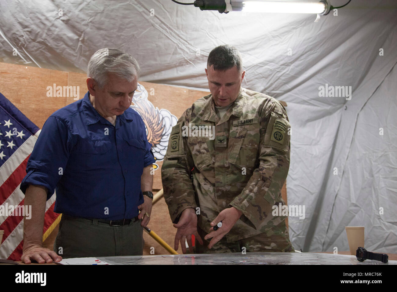 U.S. Army Col. Pat Work, deployed in support of Combined Joint Task ...