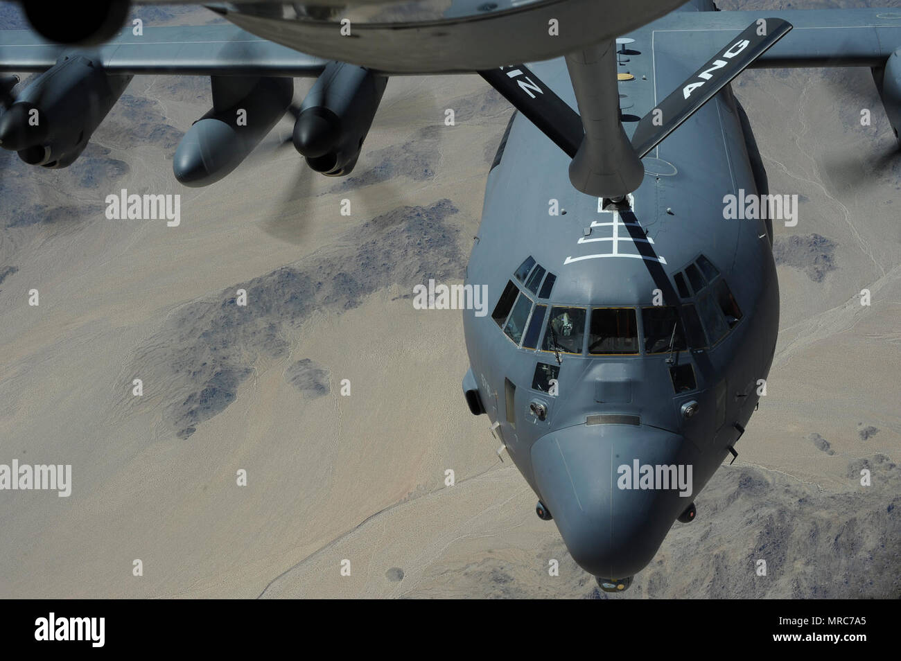 A U.S. Air Force HC-130J Combat King II, assigned to the 79th Rescue ...