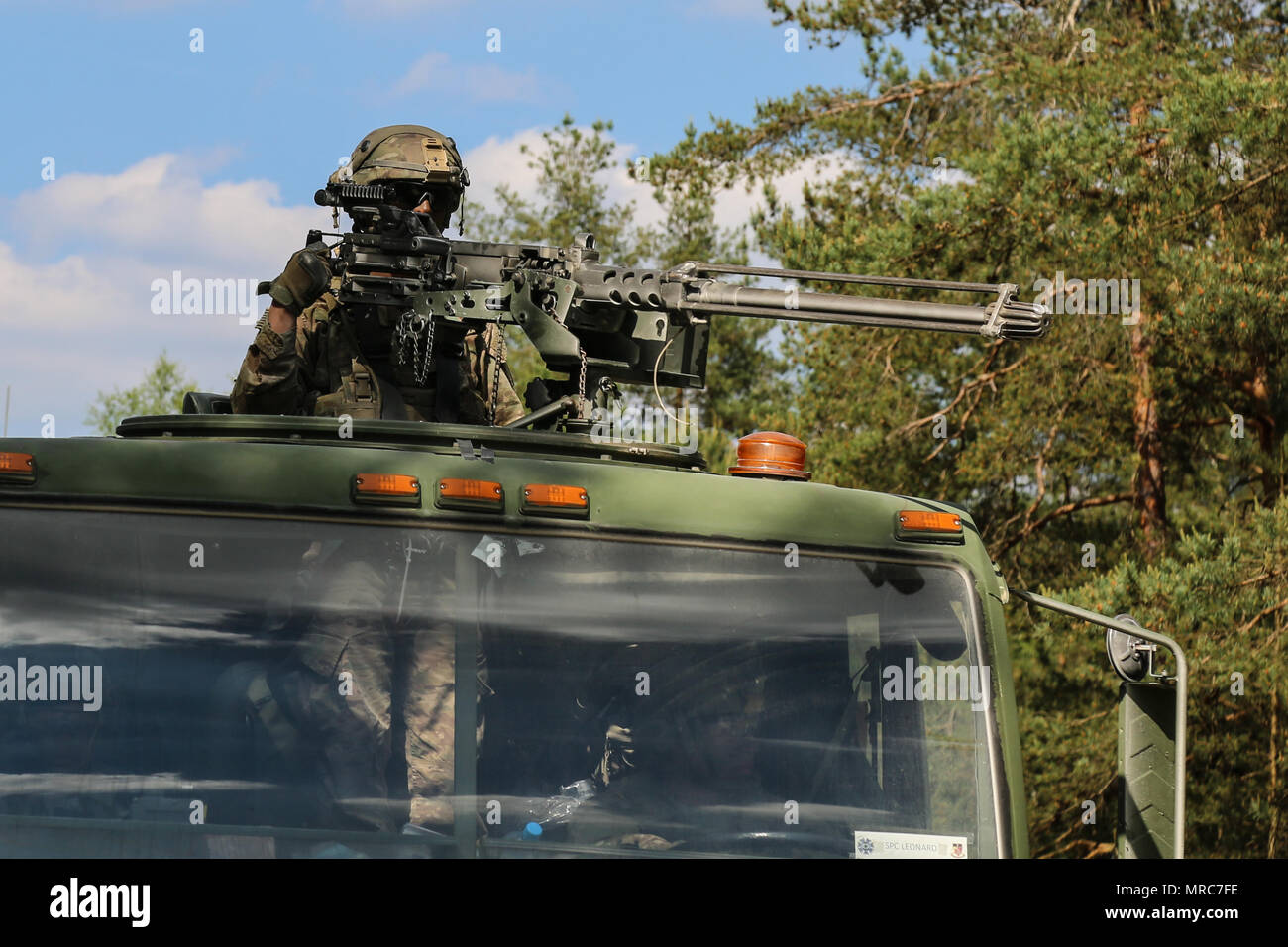A U.S. Soldier of the 64th Brigade Support Battalion, 3rd Armored ...