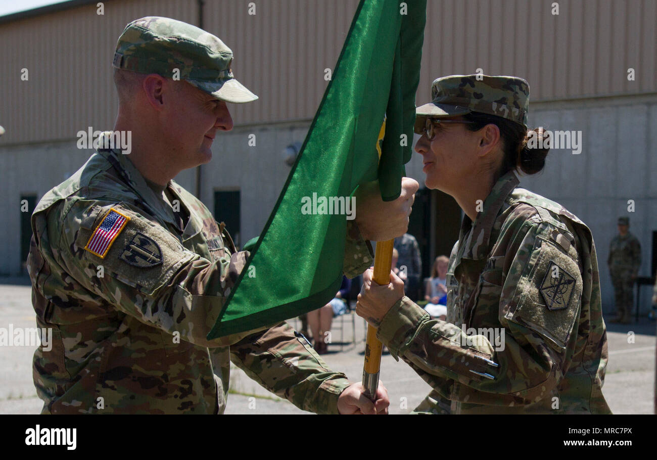 Maj. John Mullaney hands the Headquarters and Headquarters Company ...