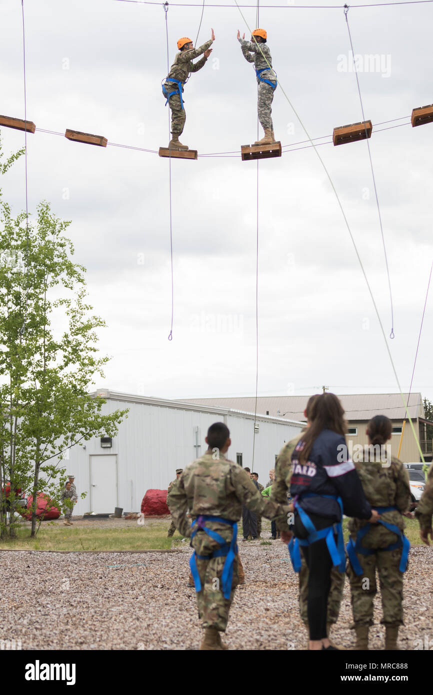 Guardsmen with the Alaska Army National Guard’s Recruit Sustainment ...
