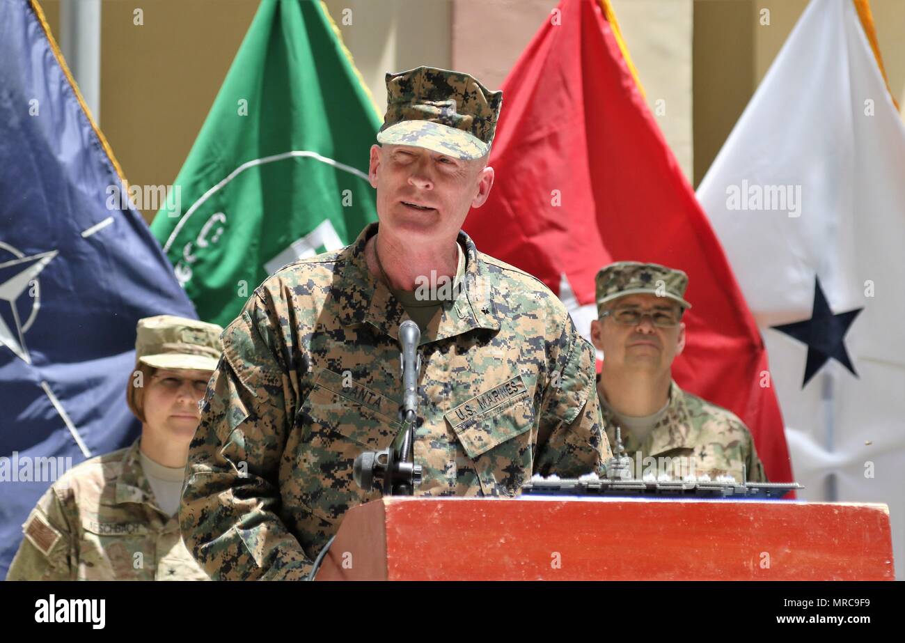KABUL, Afghanistan – U.S. Marine Corps (USMC) Brig. Gen. Edward Banta ...