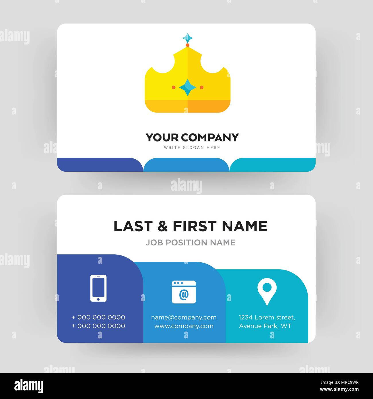 royal, business card design template, Visiting for your company, Modern ...