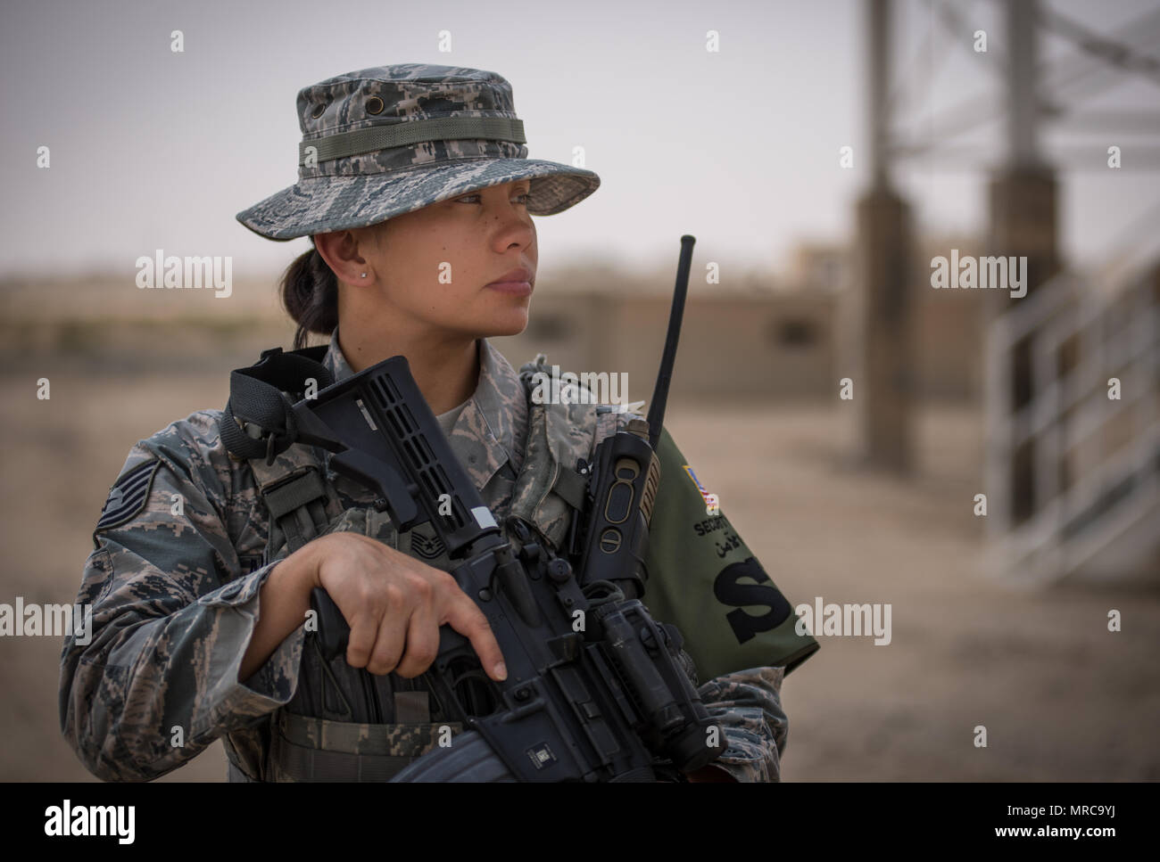 U.S. Air National Guard Tech. Sgt. Casey Morrison, a patrol team lead ...