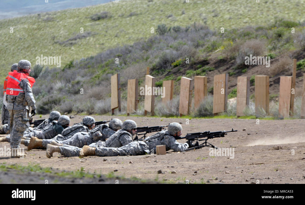 Members of the 141 Brigade Support Battalion conduct crew-served ...