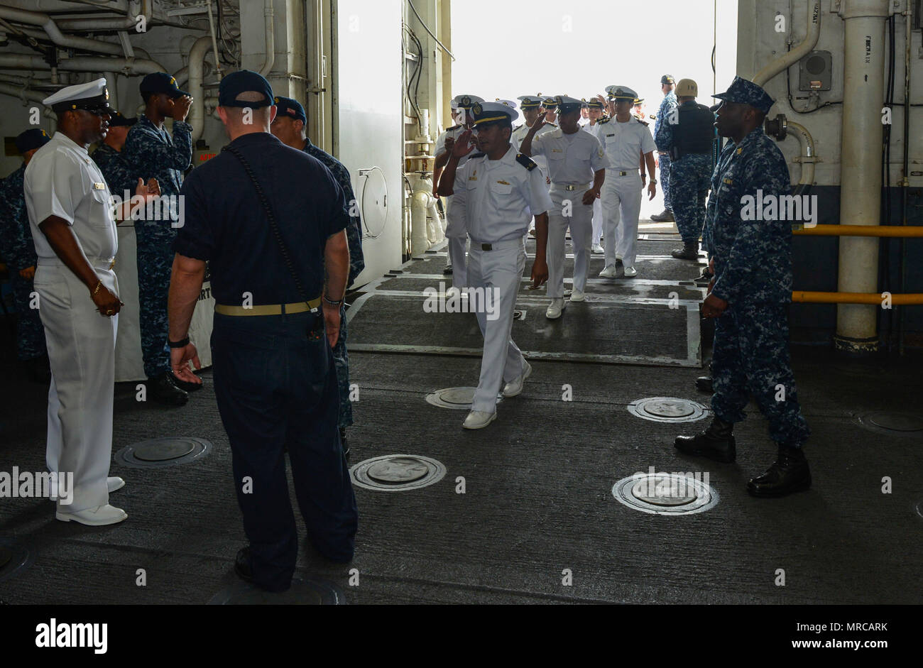 MAYPORT, Fla. (June 2, 2017) Sailors assigned to the Peruvian navy ...