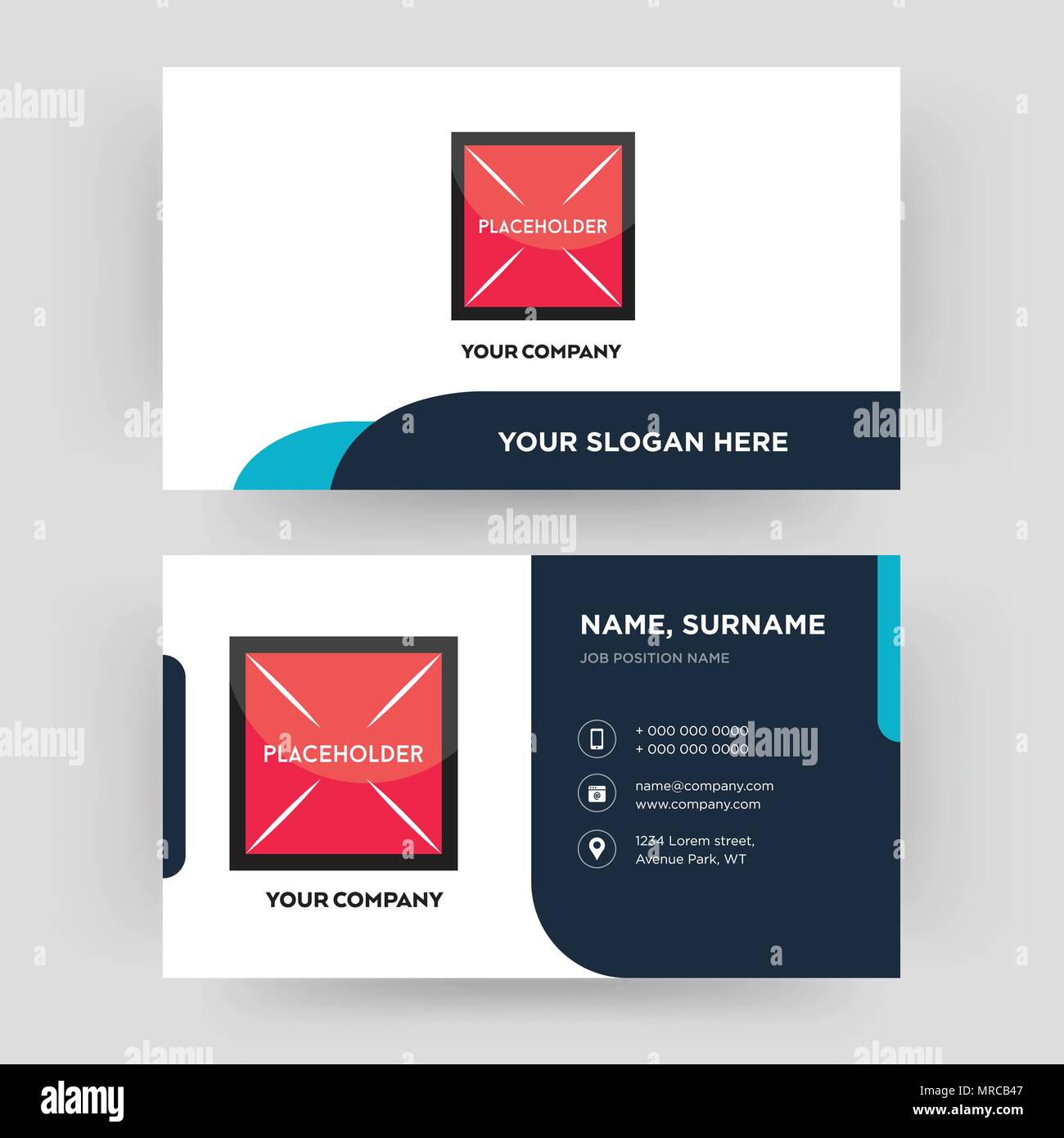 placeholder, business card design template, Visiting for your company ...
