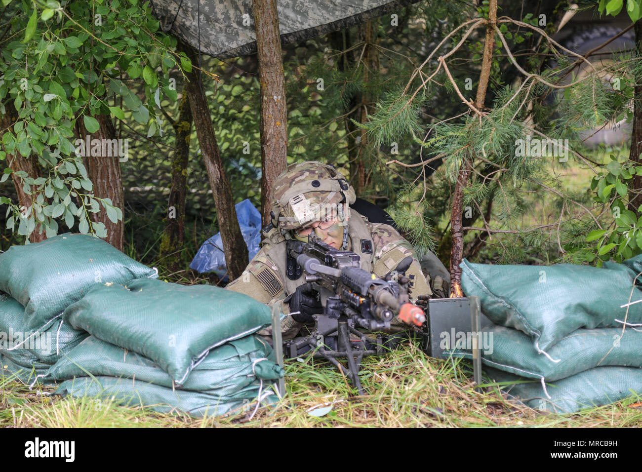 A U.S. Soldier of the 64th Brigade Support Battalion, 3rd Armored ...