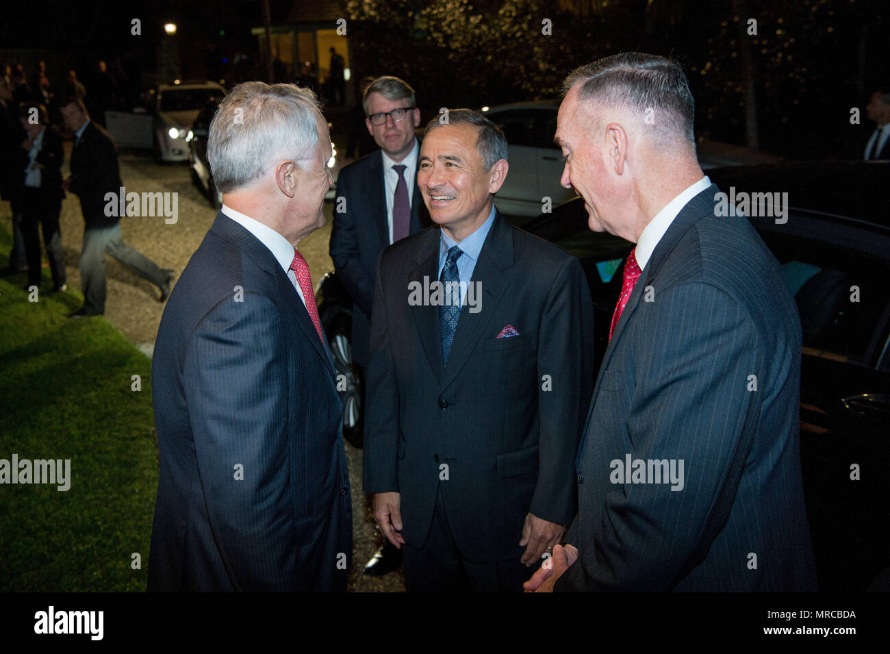 Australian Prime Minister Malcolm Turnbull welcomes Adm. Harry Harris ...