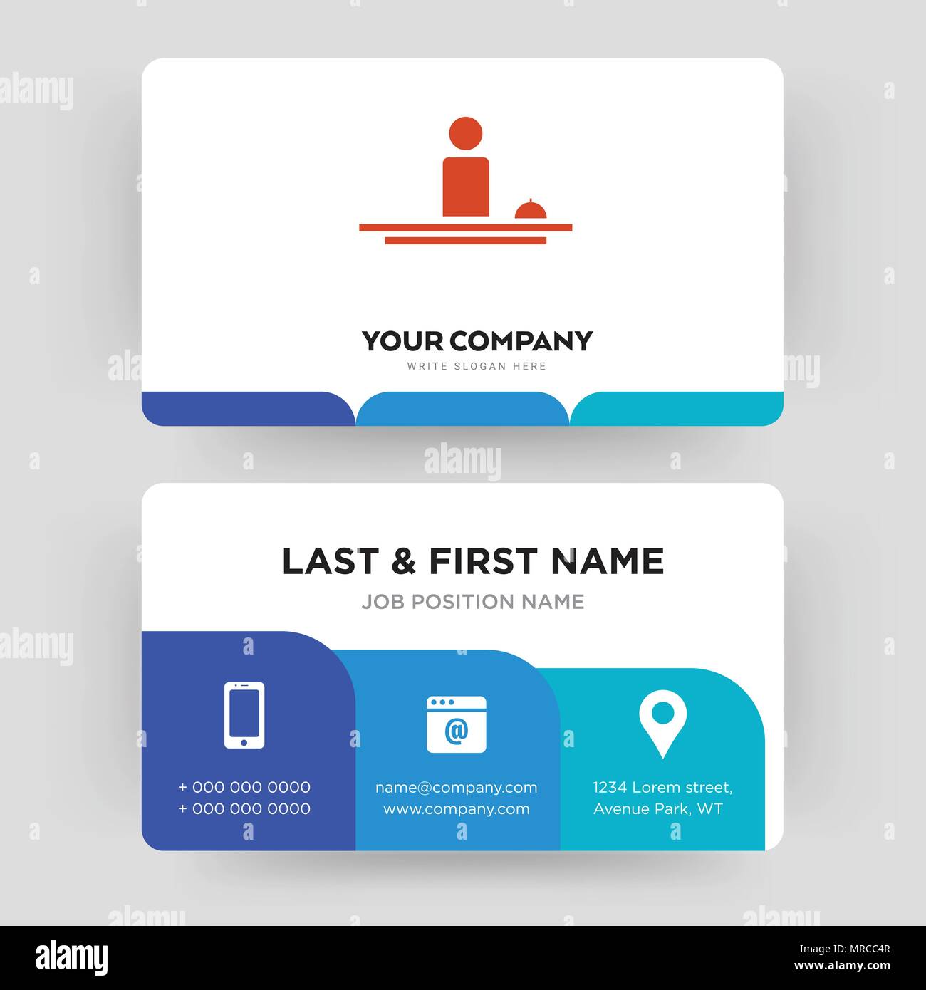 hospitality, business card design template, Visiting for your company ...