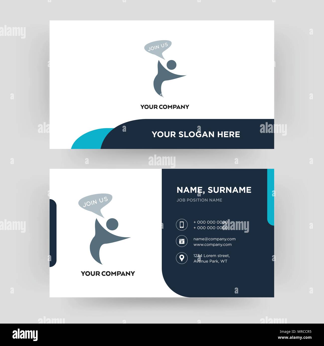join us, business card design template, Visiting for your company ...