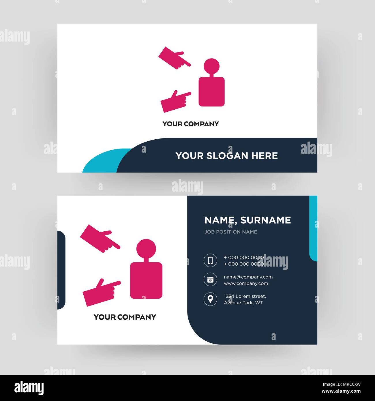 advisor, business card design template, Visiting for your company ...