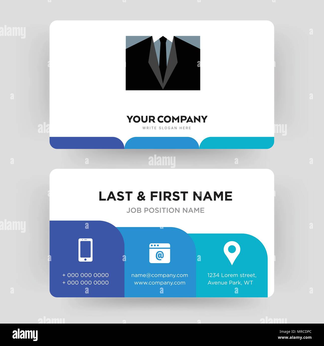 dress code, business card design template, Visiting for your company ...