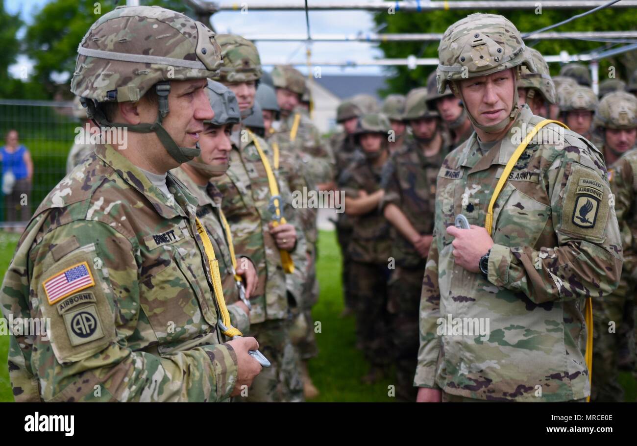 LTC Benjamin A. Bennett and LTC Michael P. Wagner of the 173rd Airborne ...