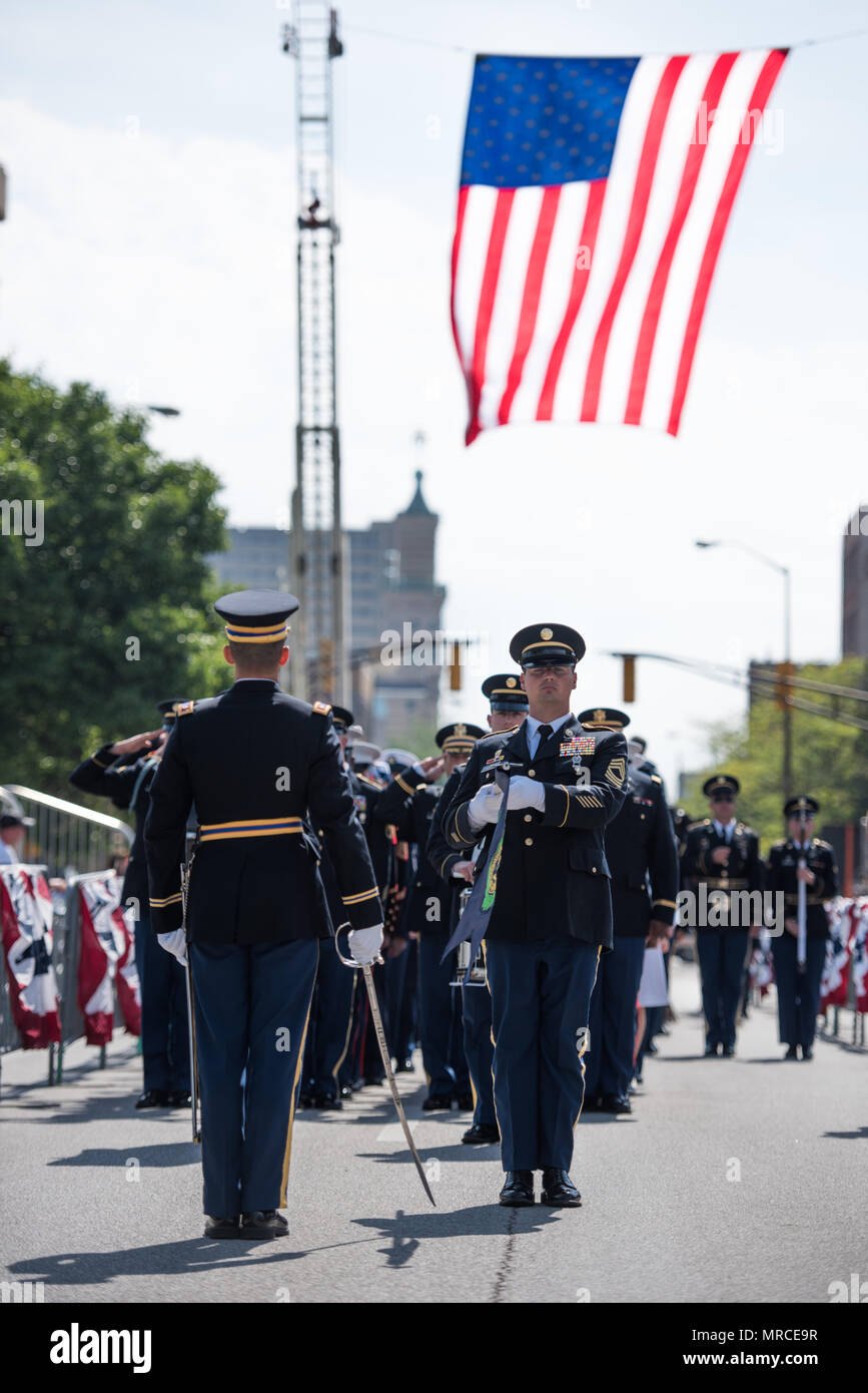 Service members with the Joint Service Color Guard and Indiana National ...