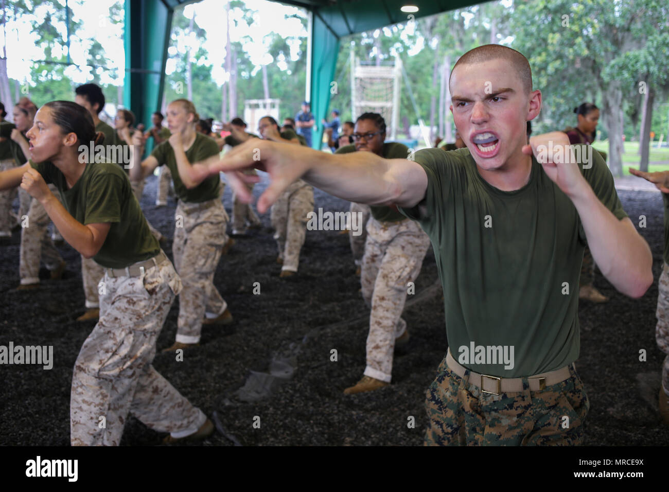 U.S. Marine Corps Rct. Brandon Funcheon with Platoon 1053, Alpha ...