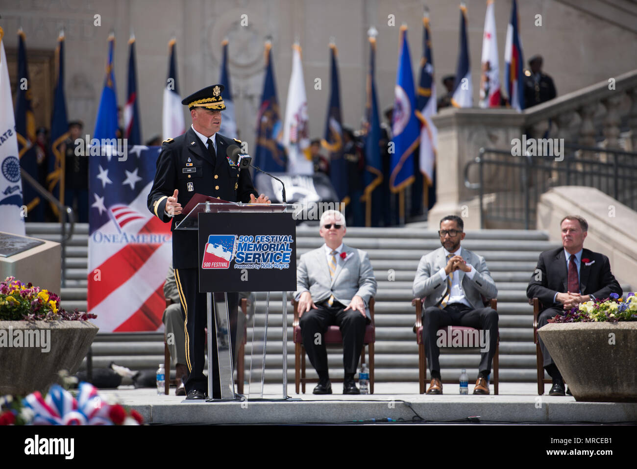 Maj. Gen. Courtney P. Carr, Adjutant General of Indiana, welcomes Gen ...