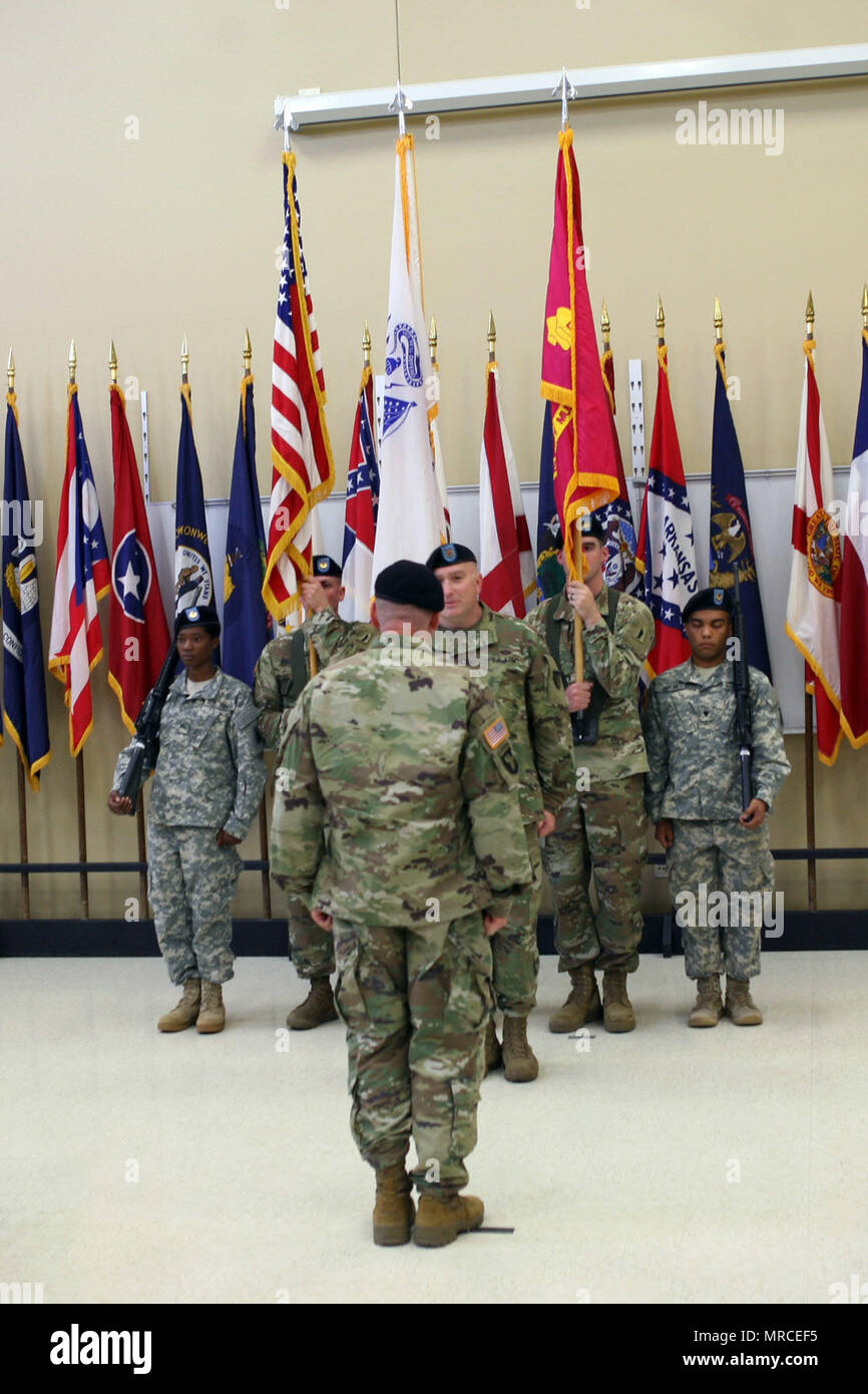 LTC Jeffrey Ignatowski and Command Sgt. Maj. Richard Huff Jr. prepare ...