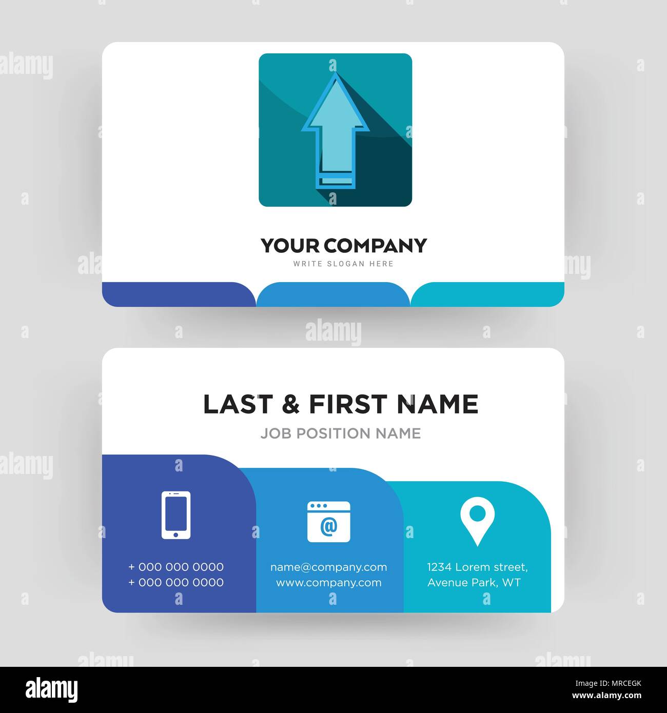 upgrade, business card design template, Visiting for your company ...
