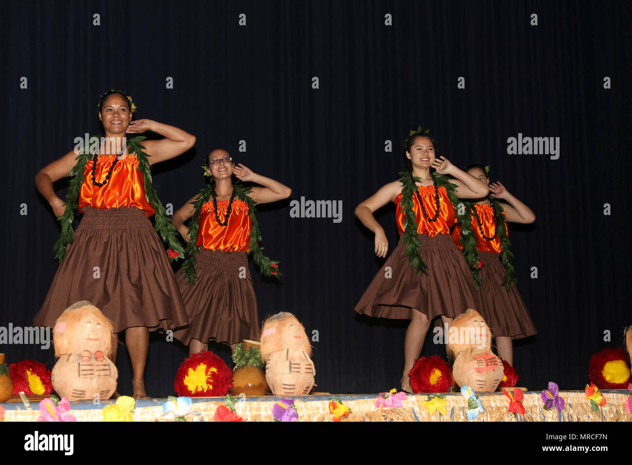 Dancers from the Hui Hawaii O Tenesi Hawaiian Civic Club Dance Group ...