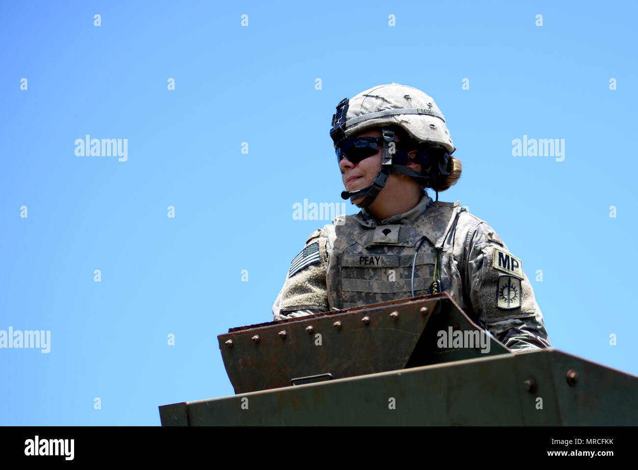 A U.S. Soldier from Task Force Talon, 94th Army Air and Missile Defense ...