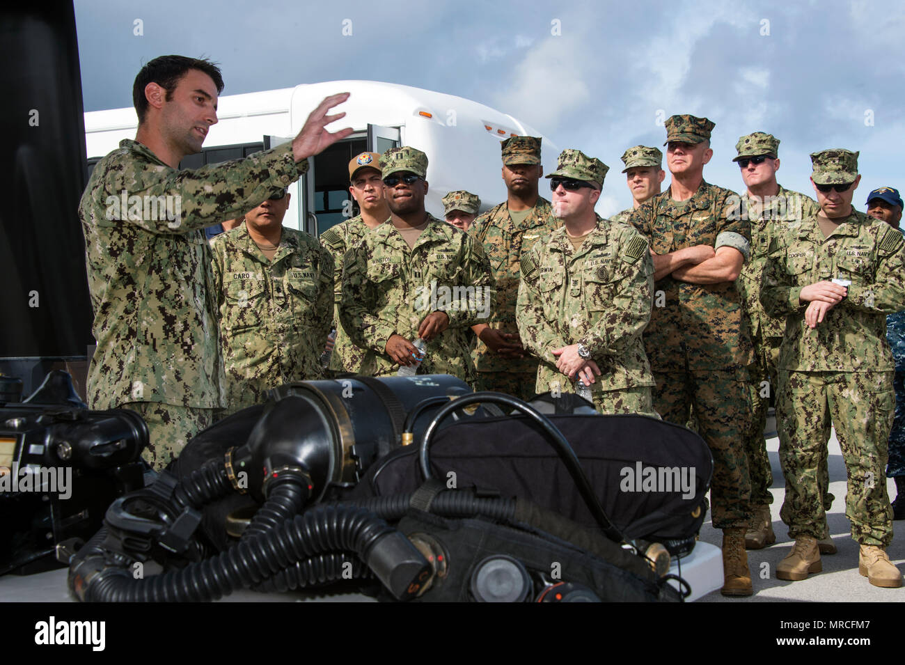 Lt. Andrew Fox, assigned to Explosive Ordnance Disposal Mobile Unit ...