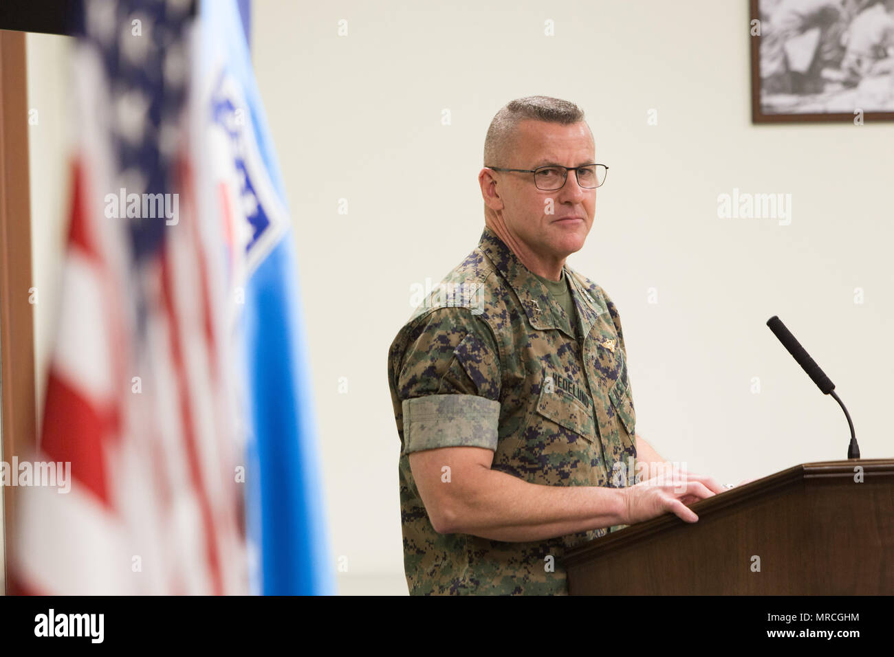 U.S. Marine Forces Korea commanding general, Maj. Gen. Robert Hedelund ...