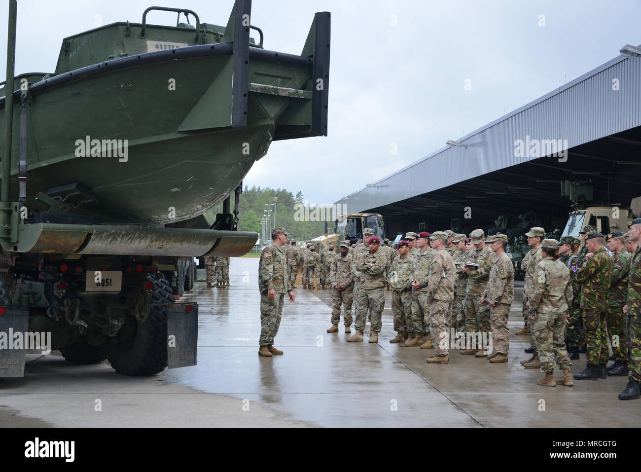 The Regimental Engineer Squadron, 2nd Cavalry Regiment hosts a Wet Gap ...