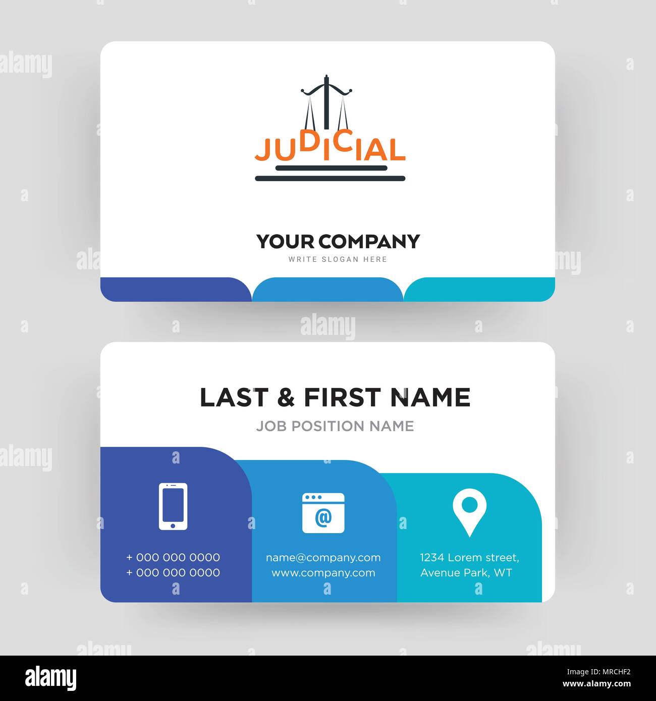 judicial, business card design template, Visiting for your company ...