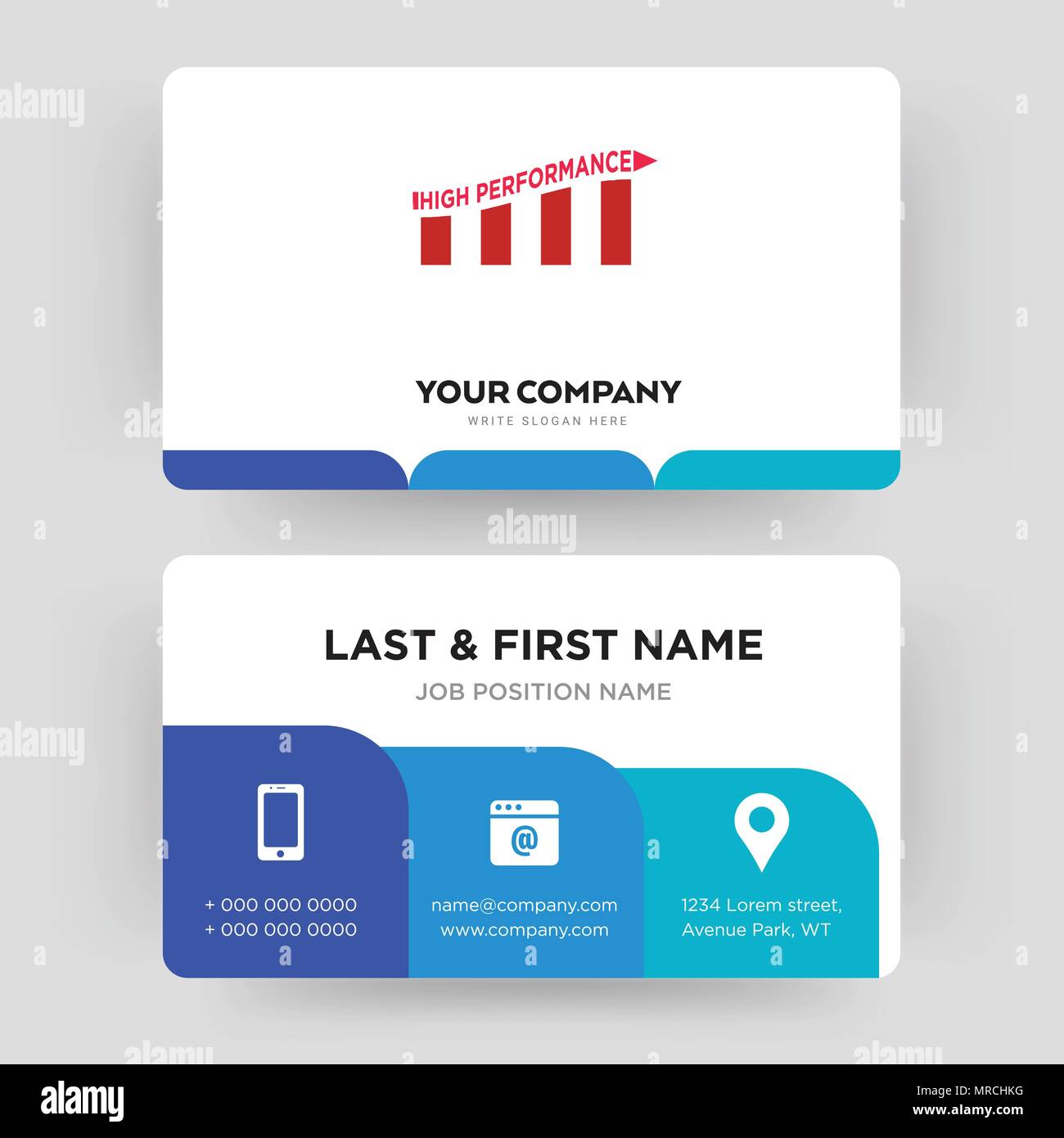 high performance, business card design template, Visiting for your ...