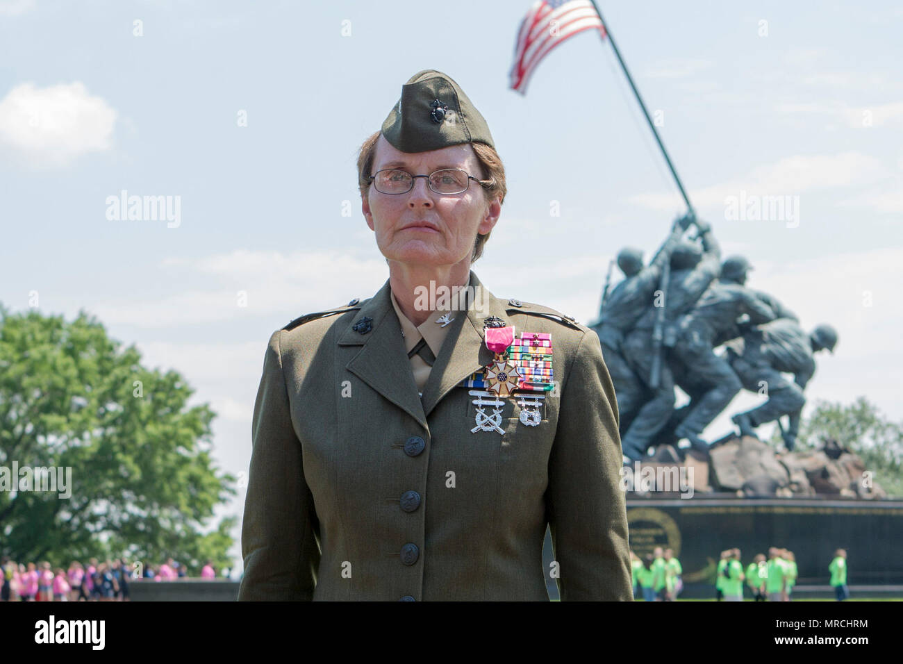U.S. Marine Corps Col. Nancy Springer, director, Logistics Distribution ...