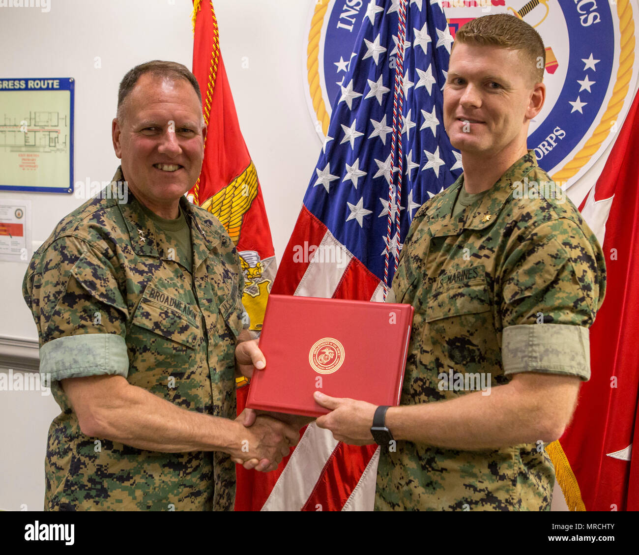 U.S. Marine Corps Maj. Gen. John Broadmeadow, commanding general ...