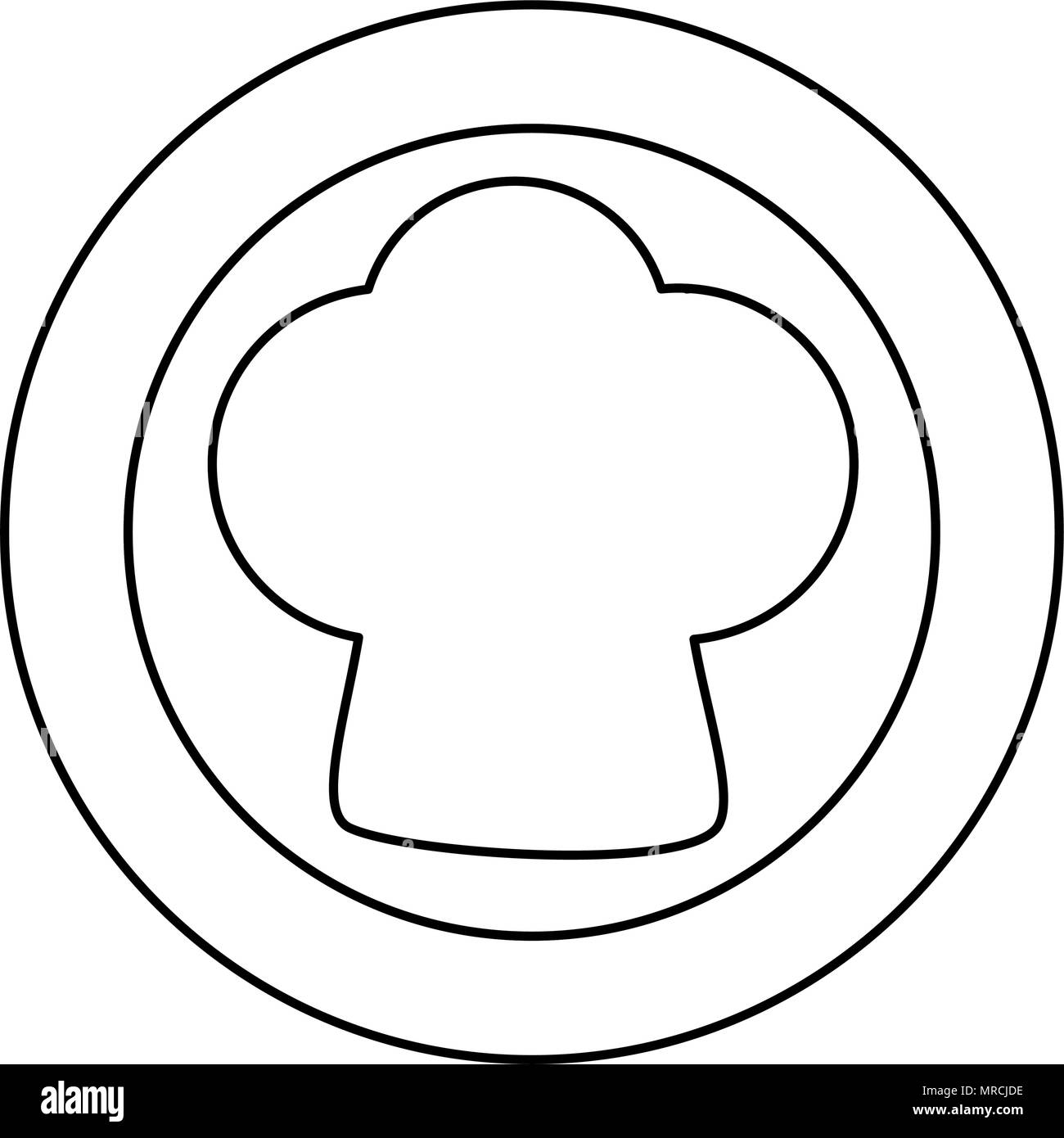 button with chef hat Stock Vector Image & Art - Alamy