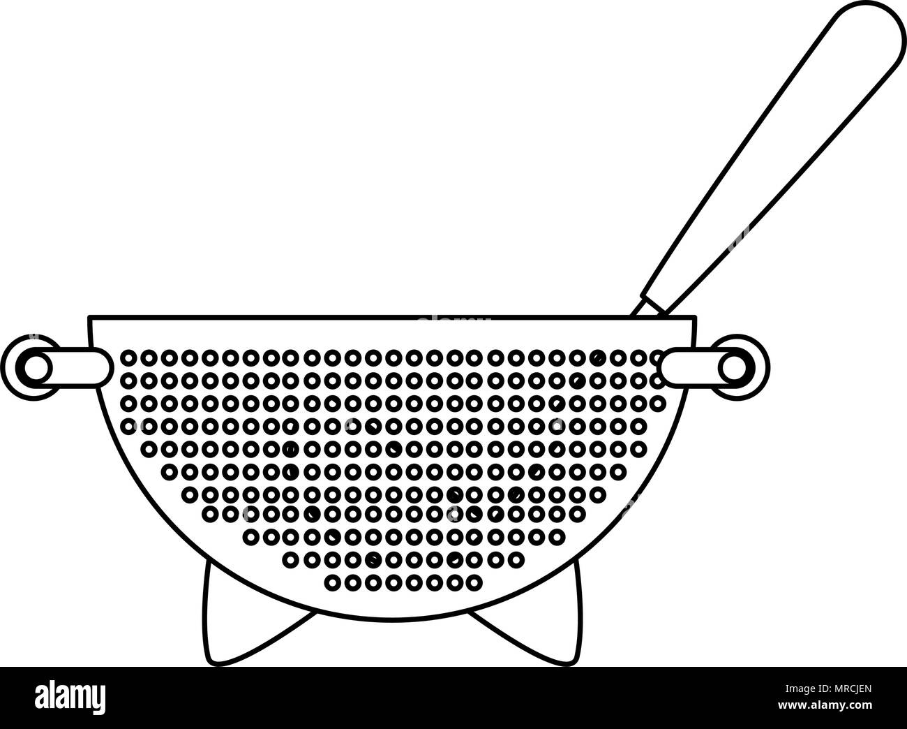 kitchen colander and ladle Stock Vector Image & Art - Alamy