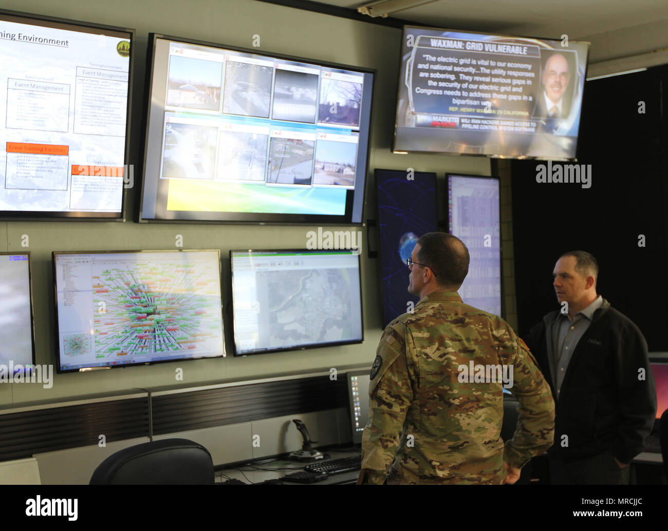 Daniel Yeager, a cyber support technician for the Muscatatuck Urban ...