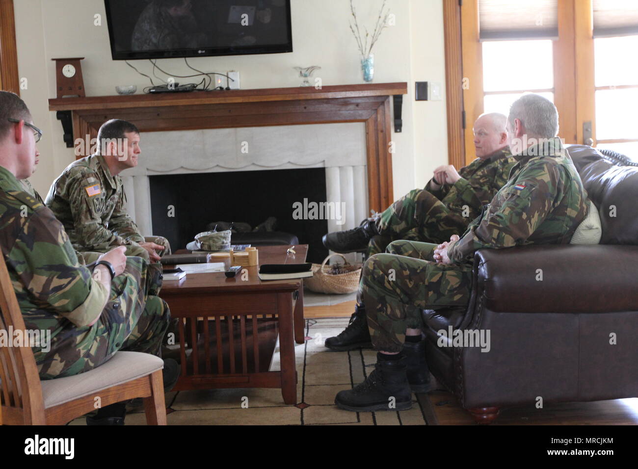 Col. John (David) Branch (back left), commander, 780th Military ...