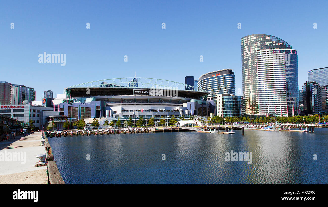 Melbourne, Australia: April 07, 2018: Melbourne City Marina is ...