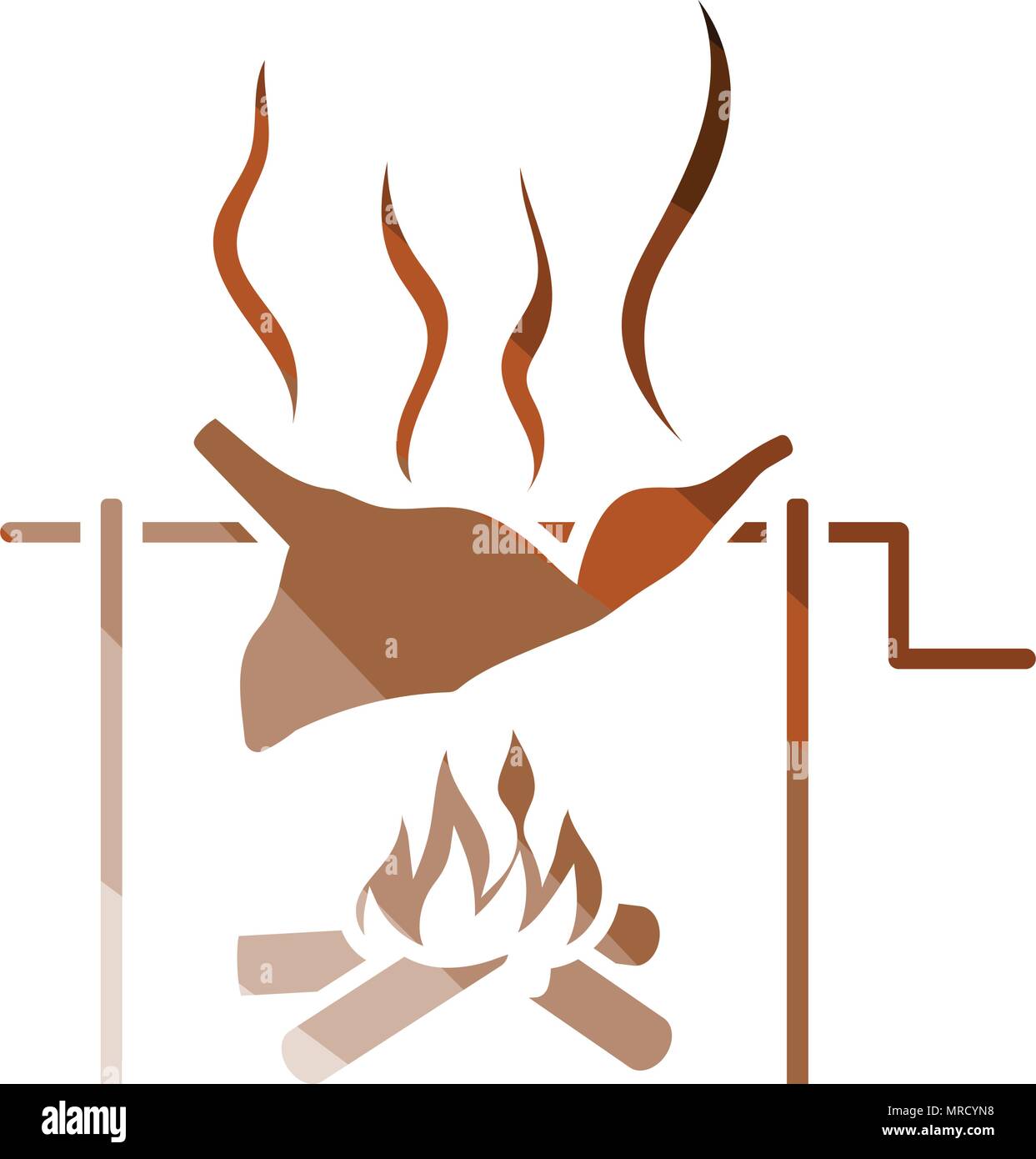 Roasting spit illustration hi-res stock photography and images - Alamy