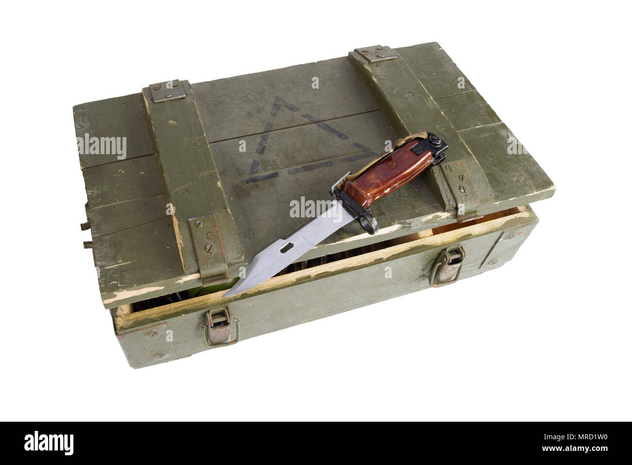 army box with ammunition isolated Stock Photo - Alamy