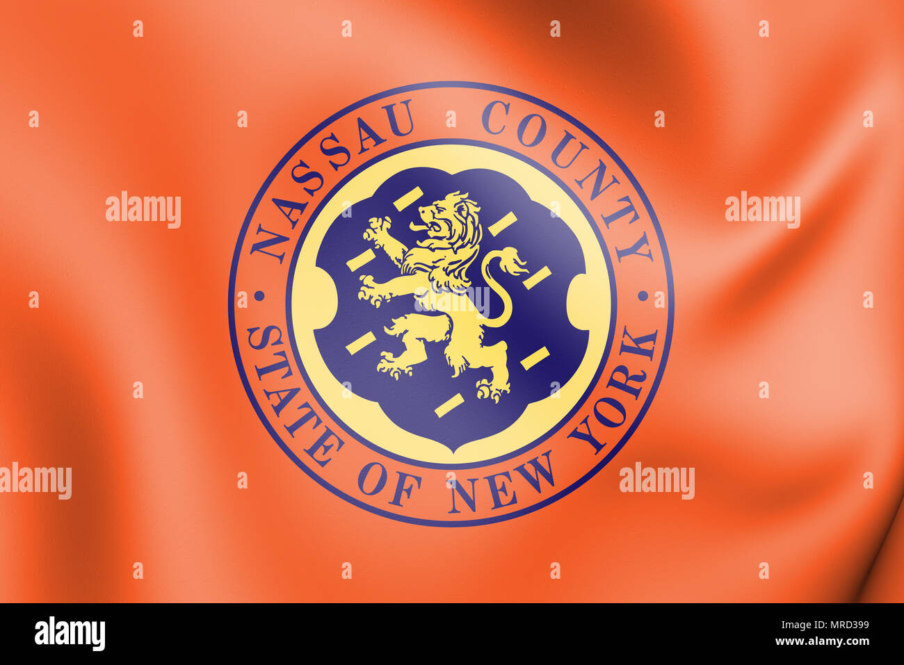 3D Flag of Nassau County (New York), USA. 3D Illustration Stock Photo ...