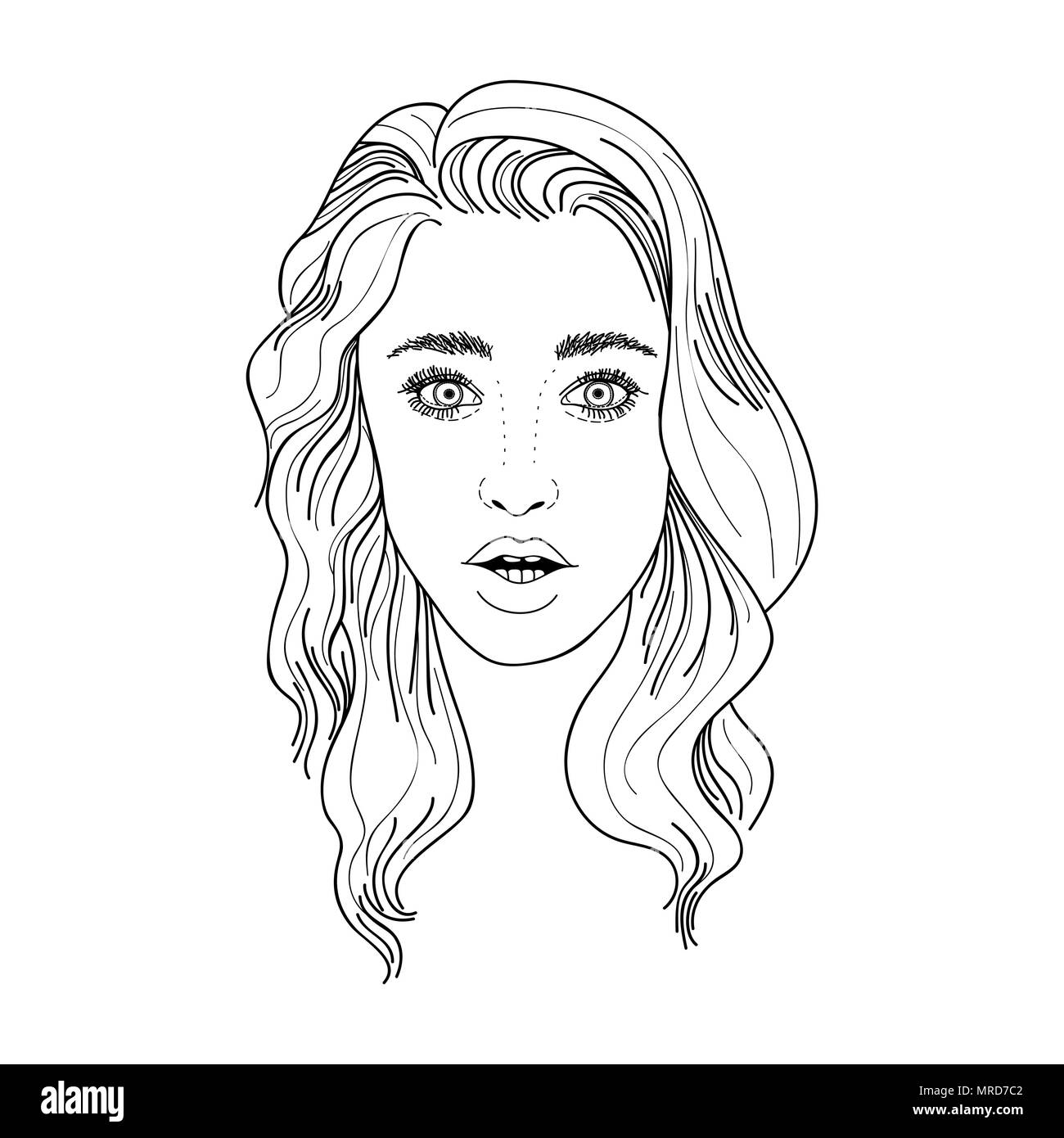 Drawing Of Surprised Eyes