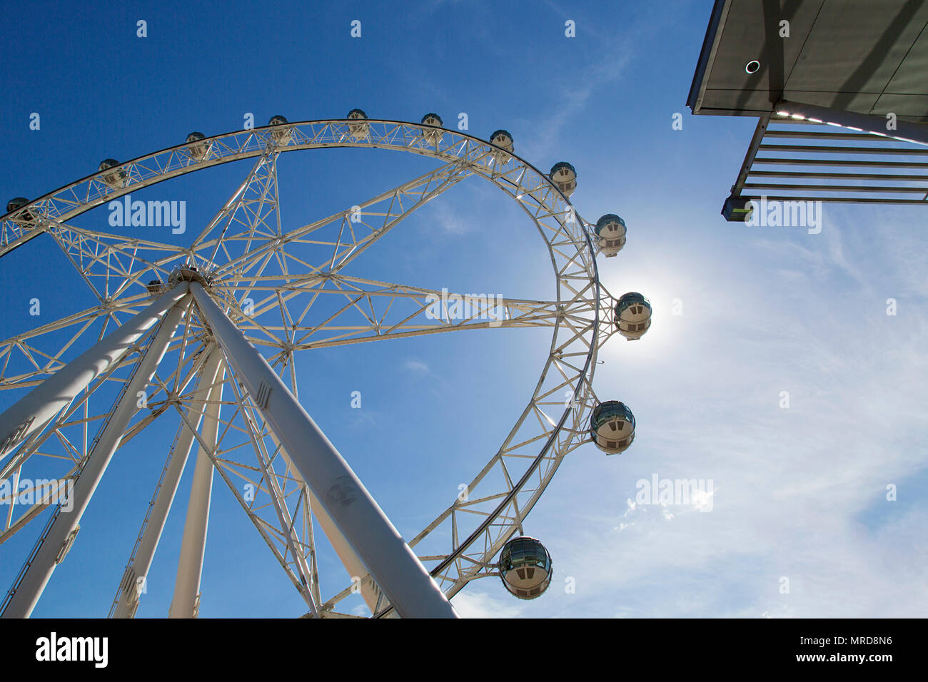 Melbourne, Australia: April 01, 2018: The Melbourne Star is a giant ...
