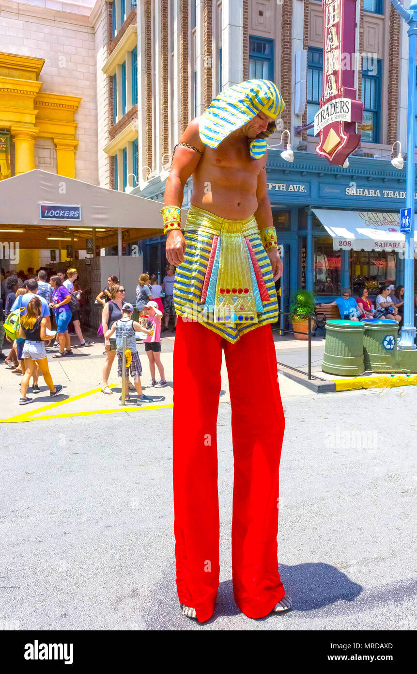 ORLANDO, FLORIDA, USA - MAY 08, 2018: Entrance to Revenge of the Mummy ...