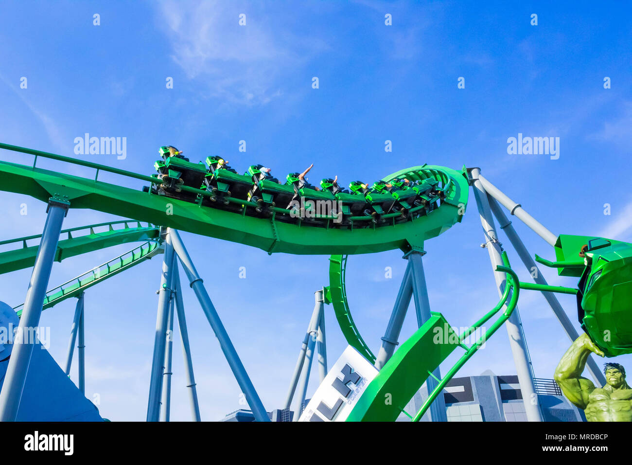 Incredible hulk ride universal studios hi-res stock photography and ...