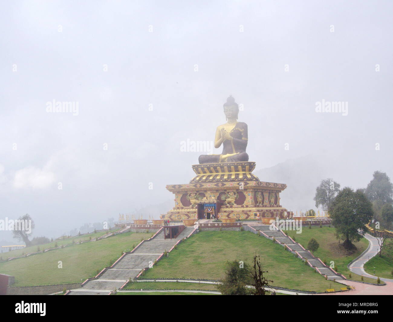 Buddha Park of Ravangla City, Sikkim State in India, 15th April, 2013 ...