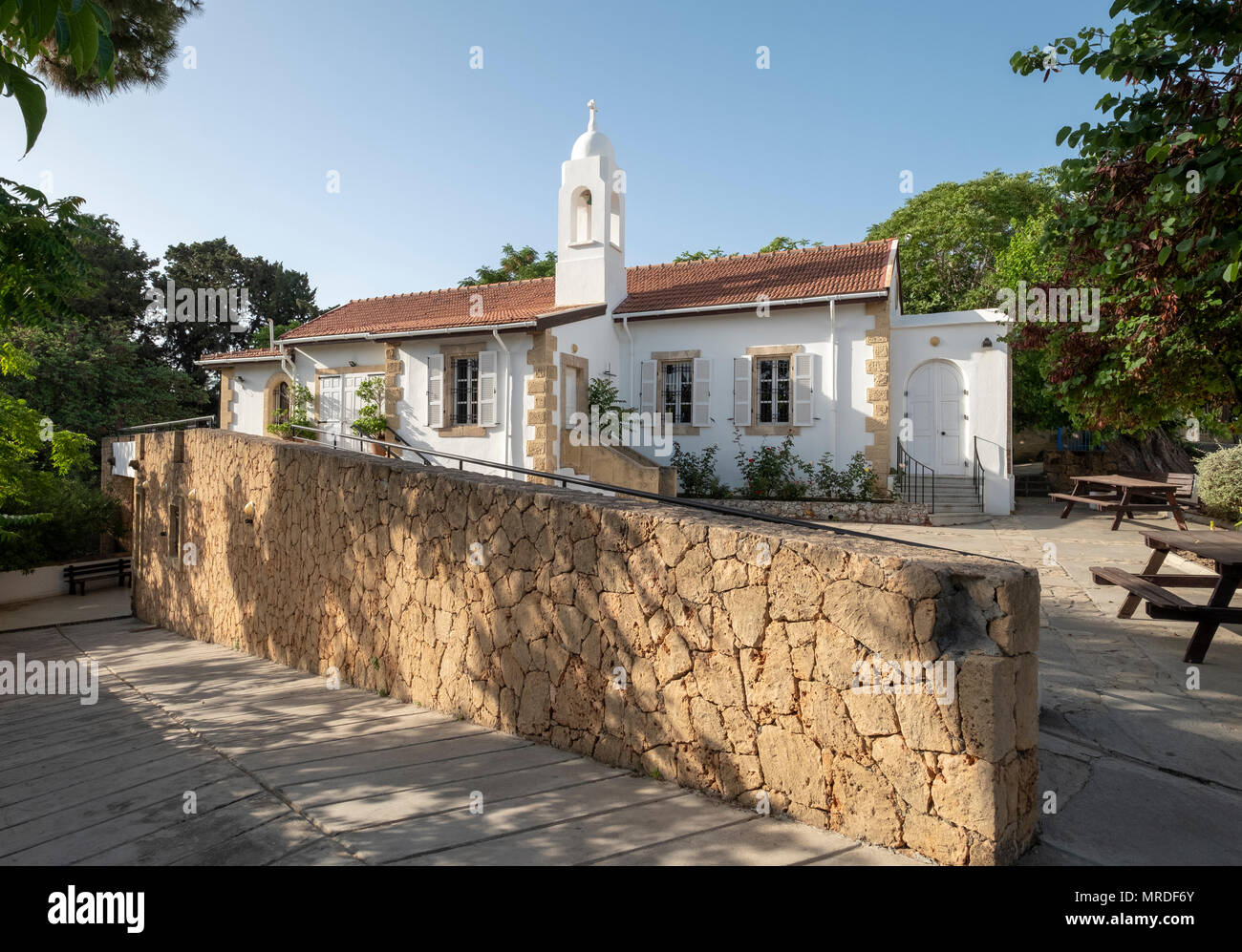 The Anglican Church of St Andrew in Kyrenia, Northern Cyprus Stock ...