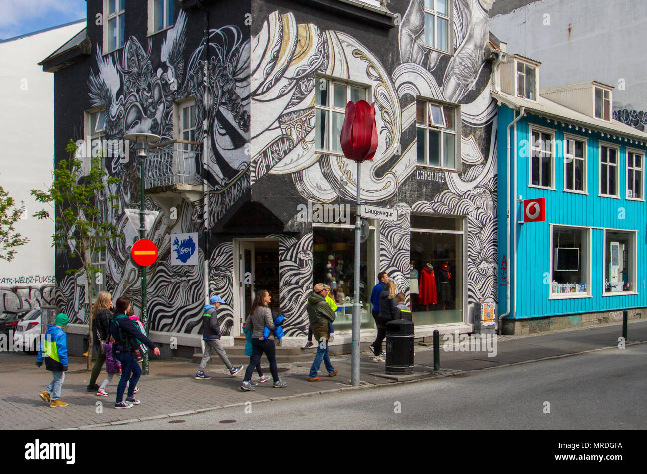Decorated shop reykjavik hi-res stock photography and images - Alamy