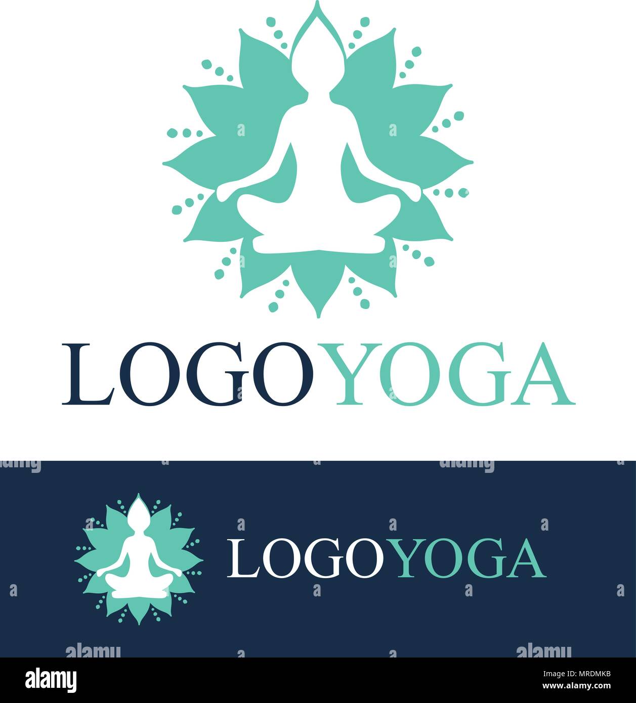 Vector Logo for Yoga or Wellness center Stock Vector Image & Art - Alamy