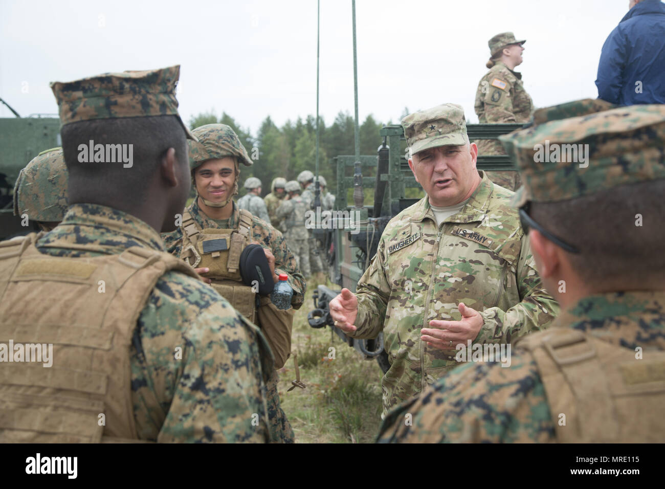 U.S. Army Brig. Gen. Tim Daugherty, of Headquarters USAREUR G-3 ...